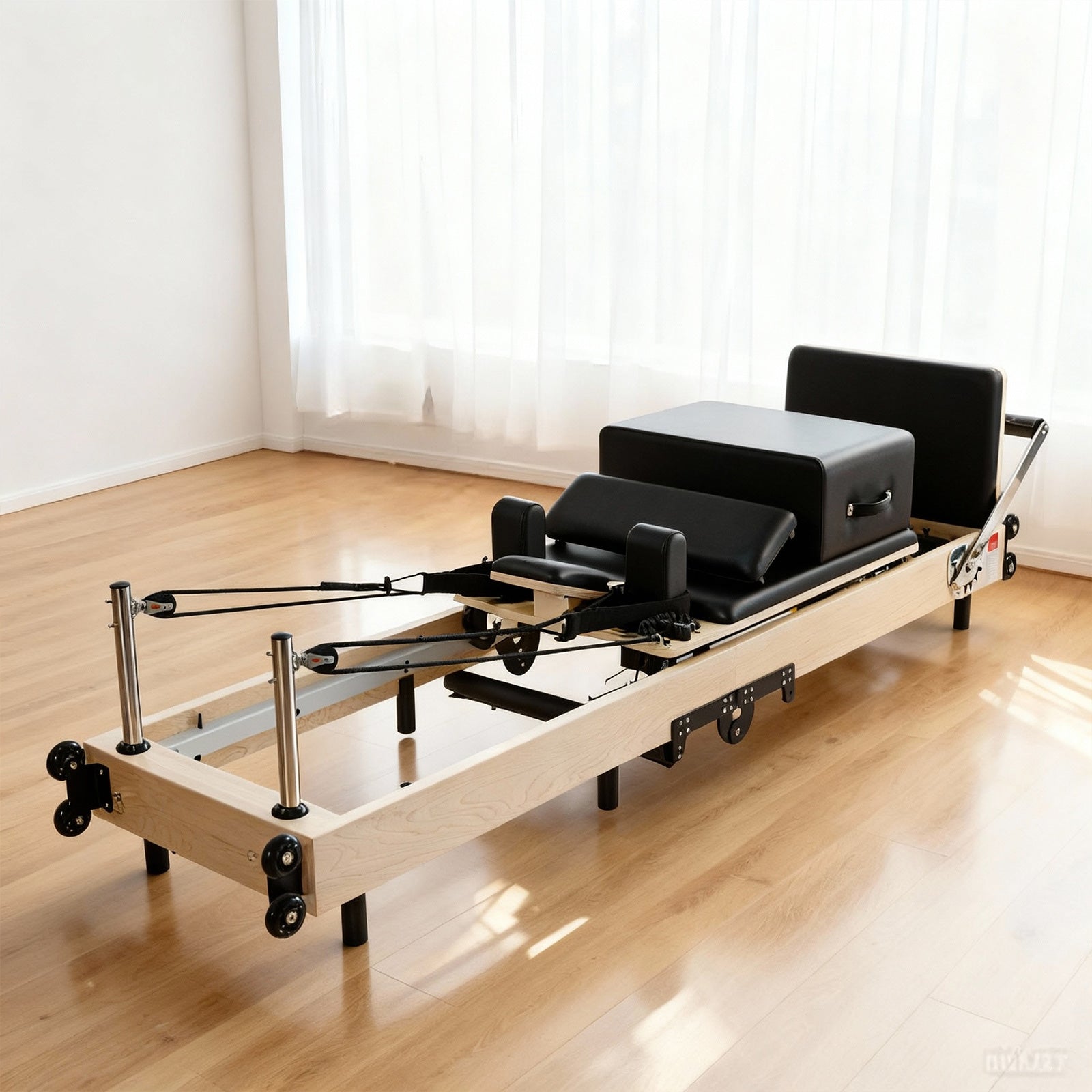 North American Maple Folding Reformer – AOC PILATES